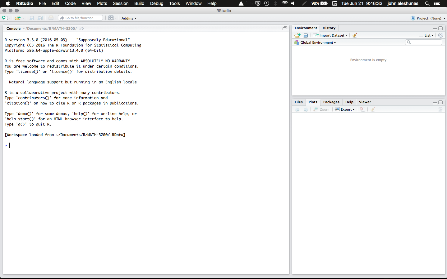 Tour of RStudio